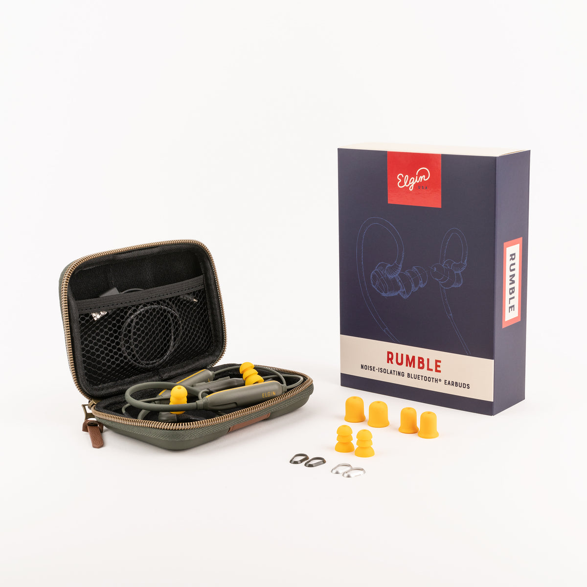 Rumble - OSHA Certified Noise-Isolating Bluetooth Earbuds | Elgin USA