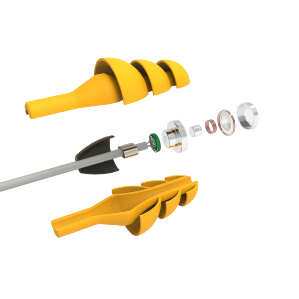 Ruckus+ Earplug Headphones with Mic - Hearing Protection | Elgin USA